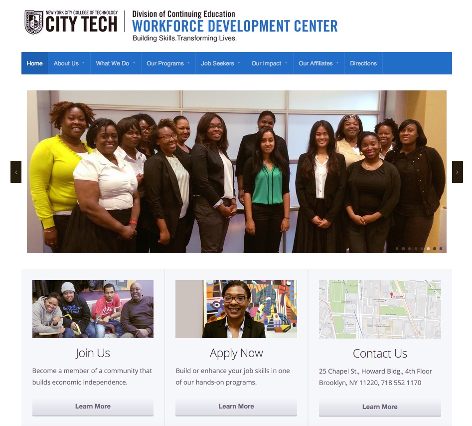 City Tech Workforce Development Center – Gigasloop Software and Web ...